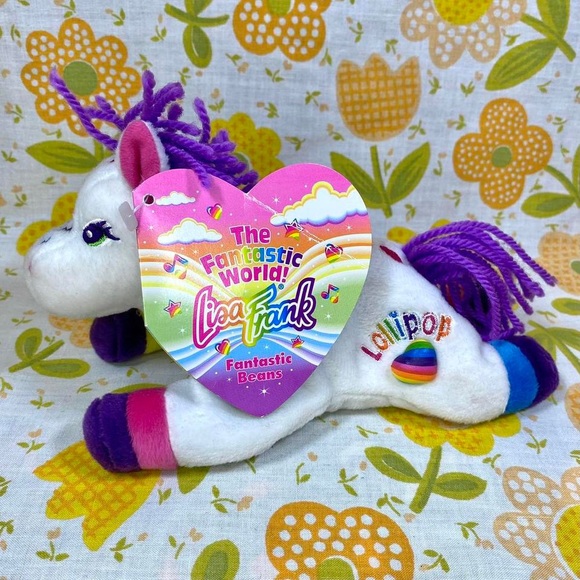 Lisa Frank | Toys | Vintage 98 Lisa Frank Lollipop Horse Beanie Plush ...